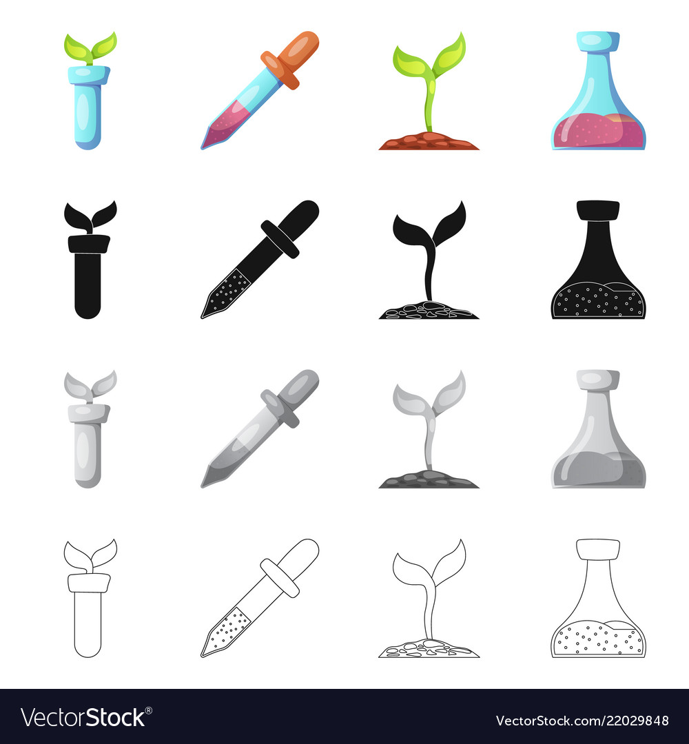 Design of and symbol set s Royalty Free Vector Image