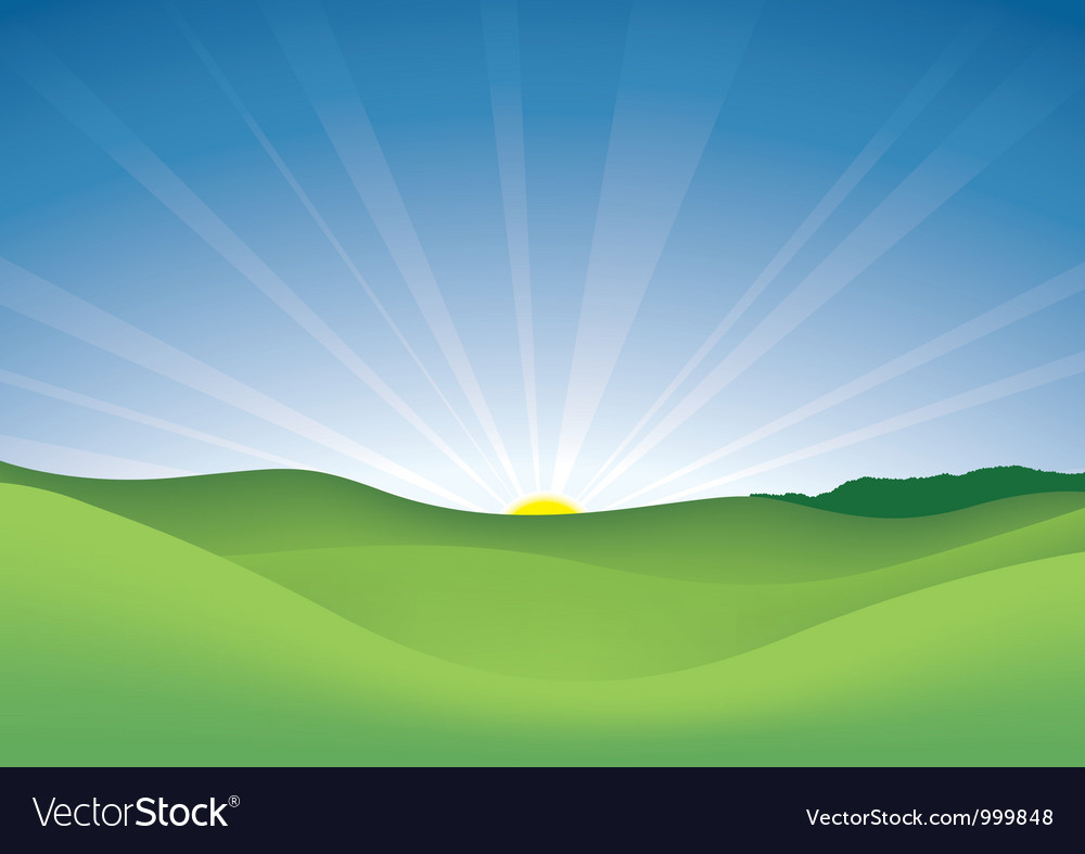Spring landscape Royalty Free Vector Image - VectorStock