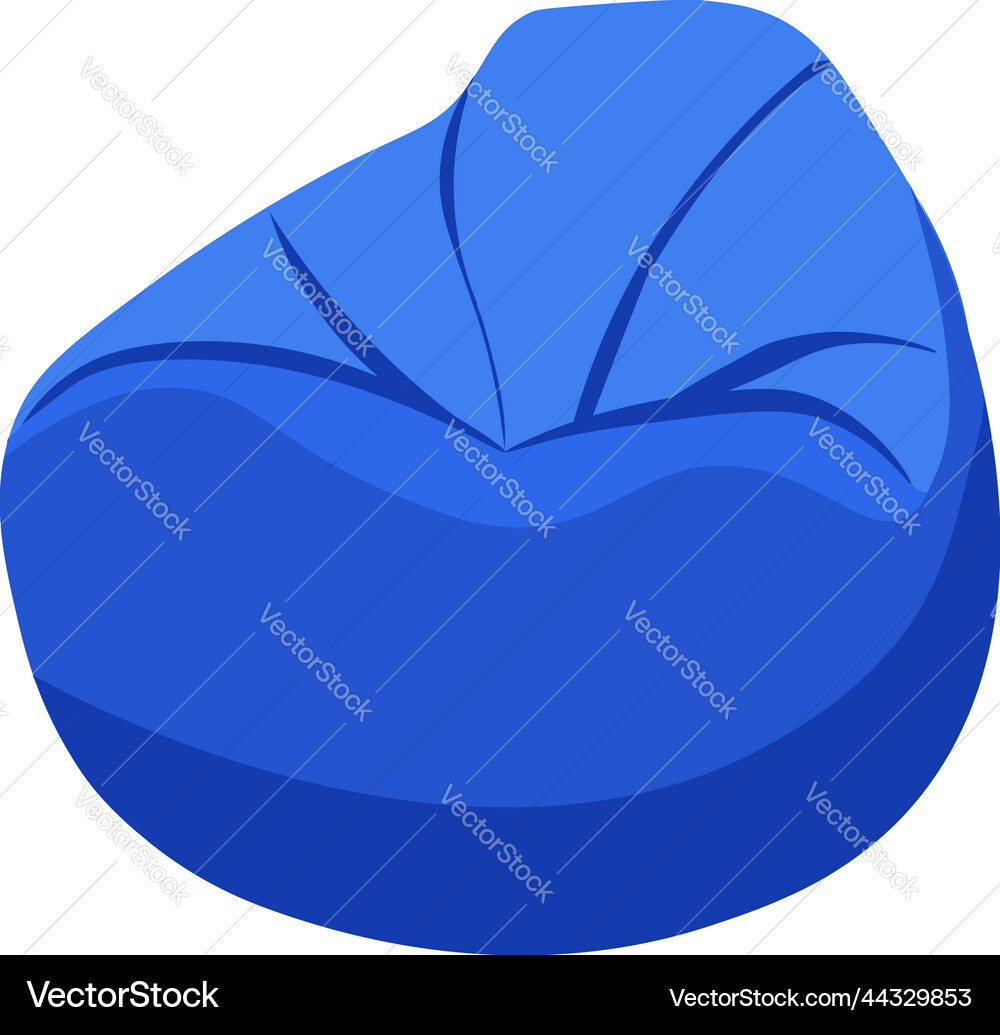 Bean bag on a white background Royalty Free Vector Image