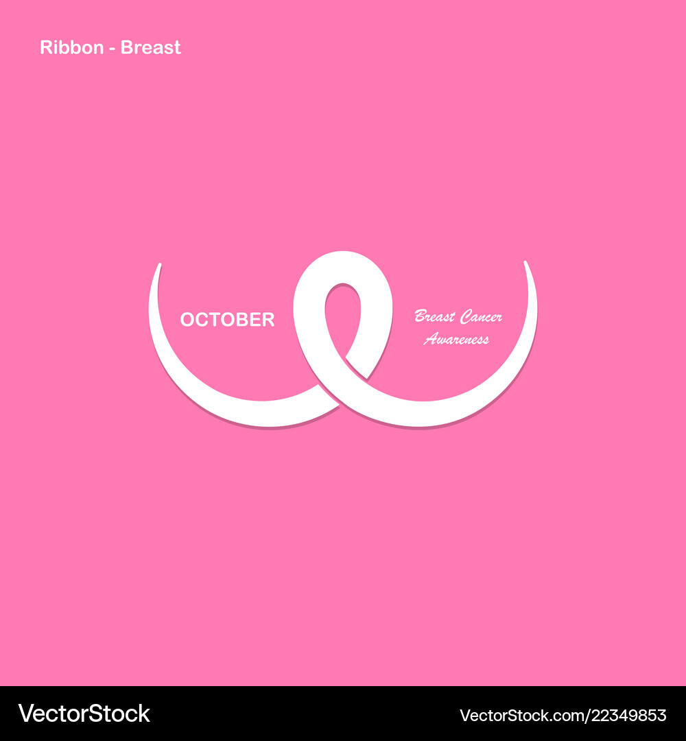 Breast cancer october awareness Royalty Free Vector Image