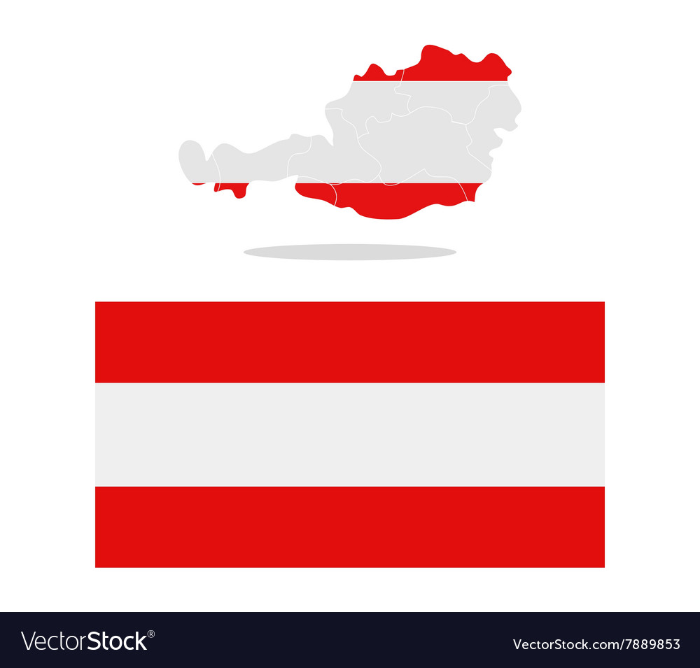 Map austria Royalty Free Vector Image - VectorStock