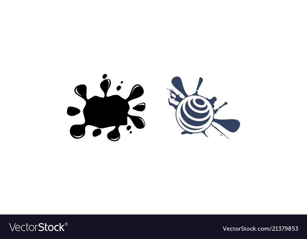 Splash template set Royalty Free Vector Image - VectorStock