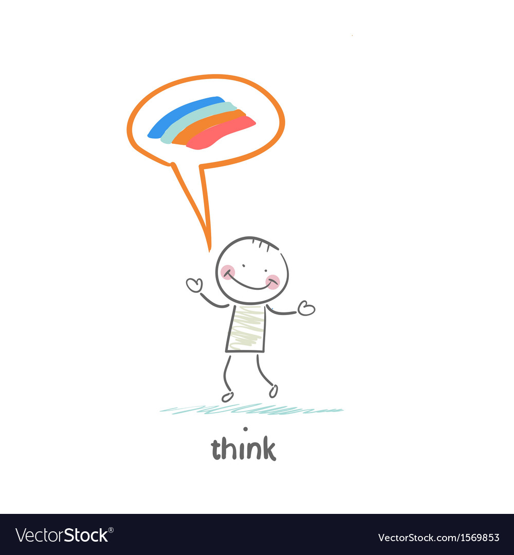 Think Royalty Free Vector Image - VectorStock