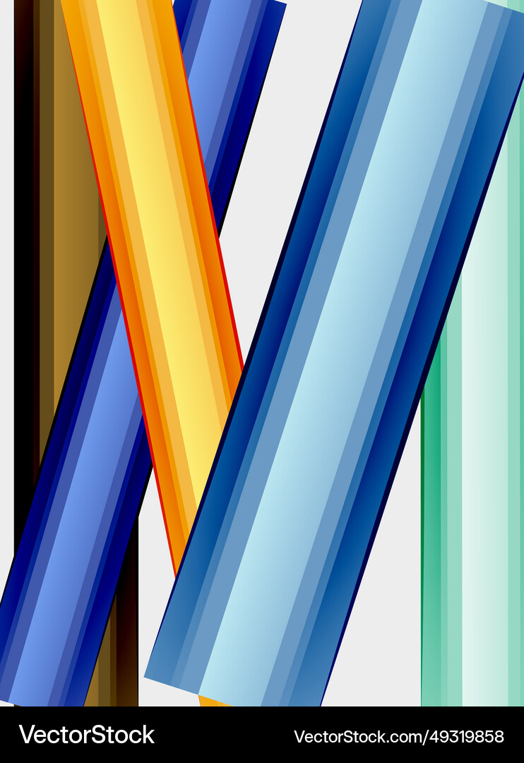 Abstract color straight lines background Vector Image