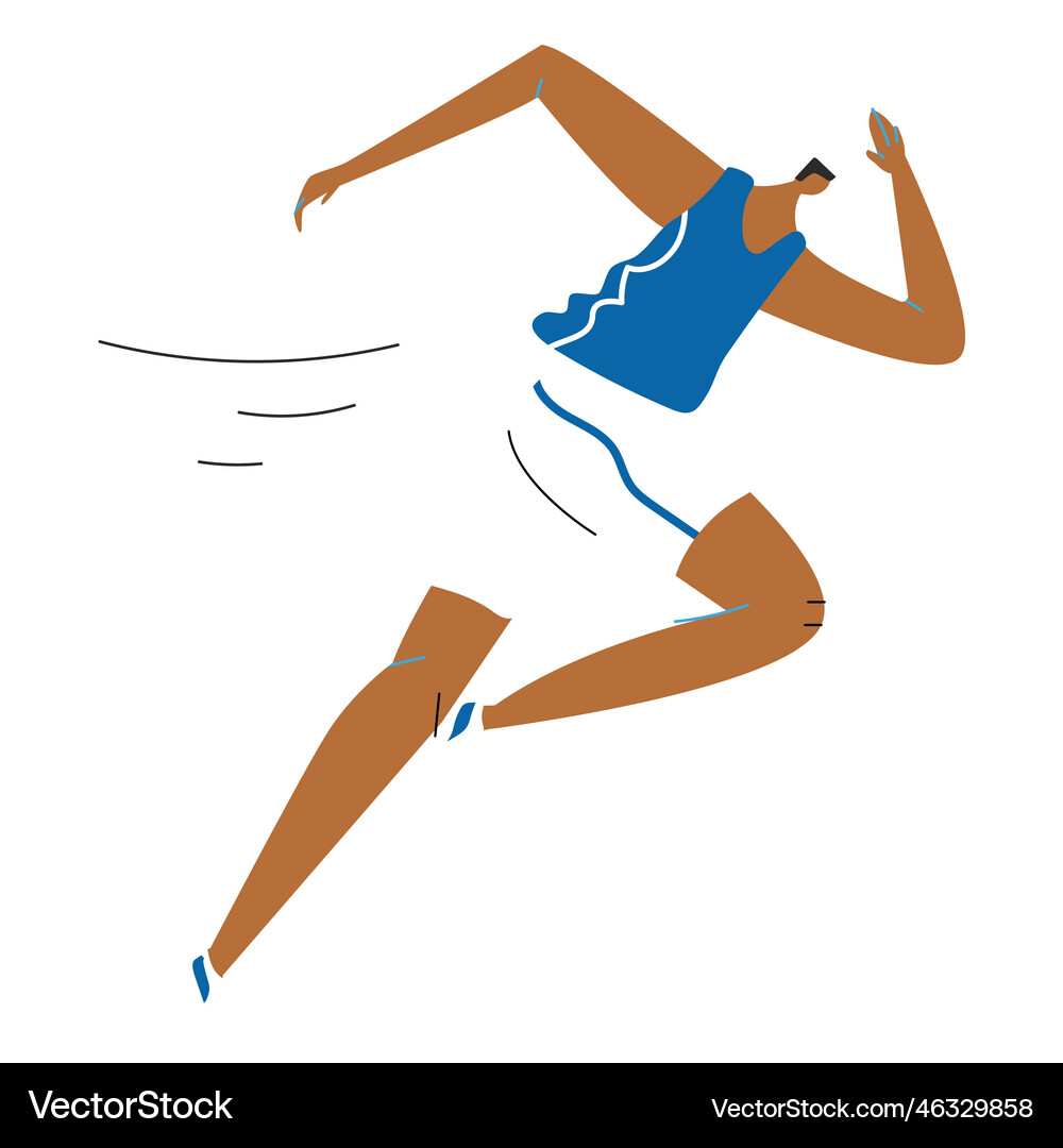 Athlete character Royalty Free Vector Image - VectorStock