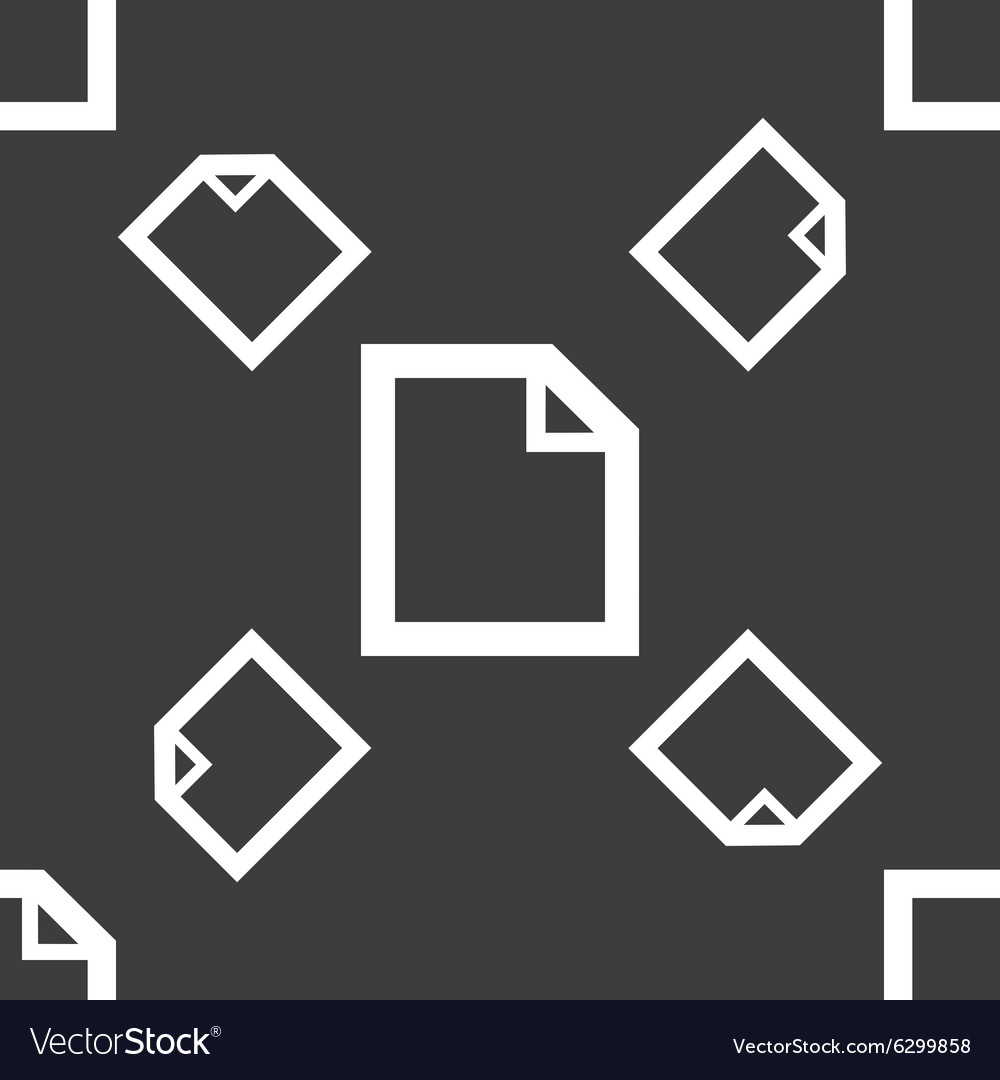 Edit document sign icon content button seamless Vector Image