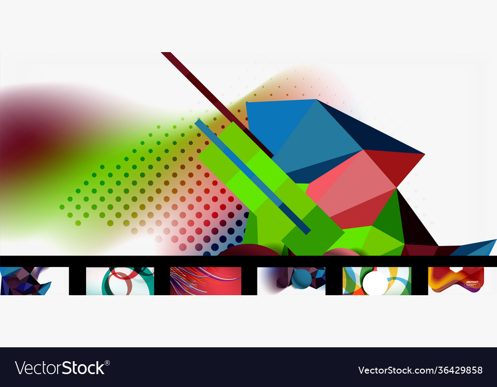 Set abstract backgrounds design Royalty Free Vector Image