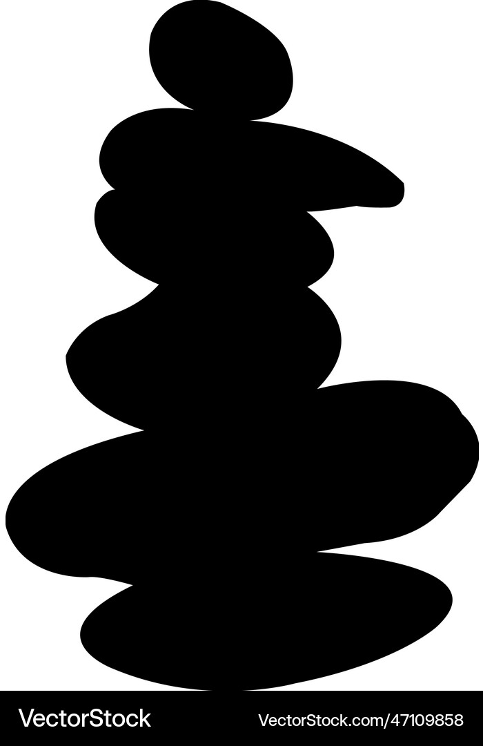 Stone silhouette Royalty Free Vector Image - VectorStock
