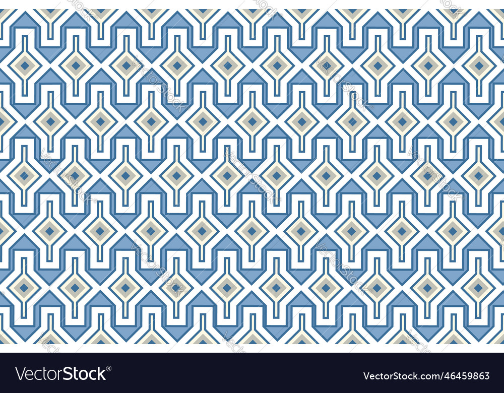 Abstract Geometric Retro Seamless Pattern Mosaic Vector Image