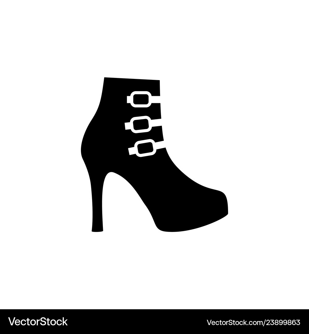 Ankle boots icon on white background clothing Vector Image