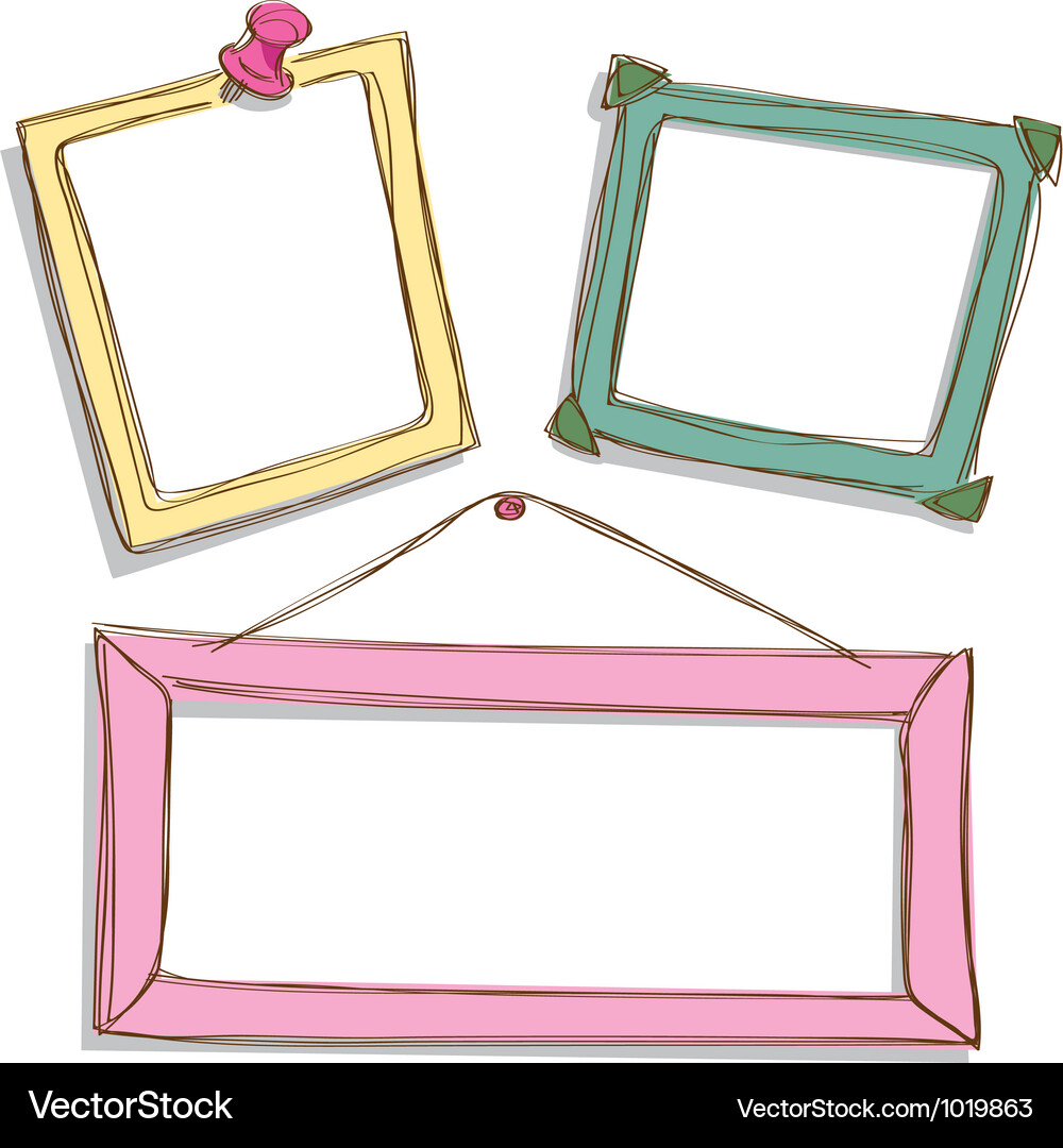 Colorful Frame Collection Royalty Free Vector Image