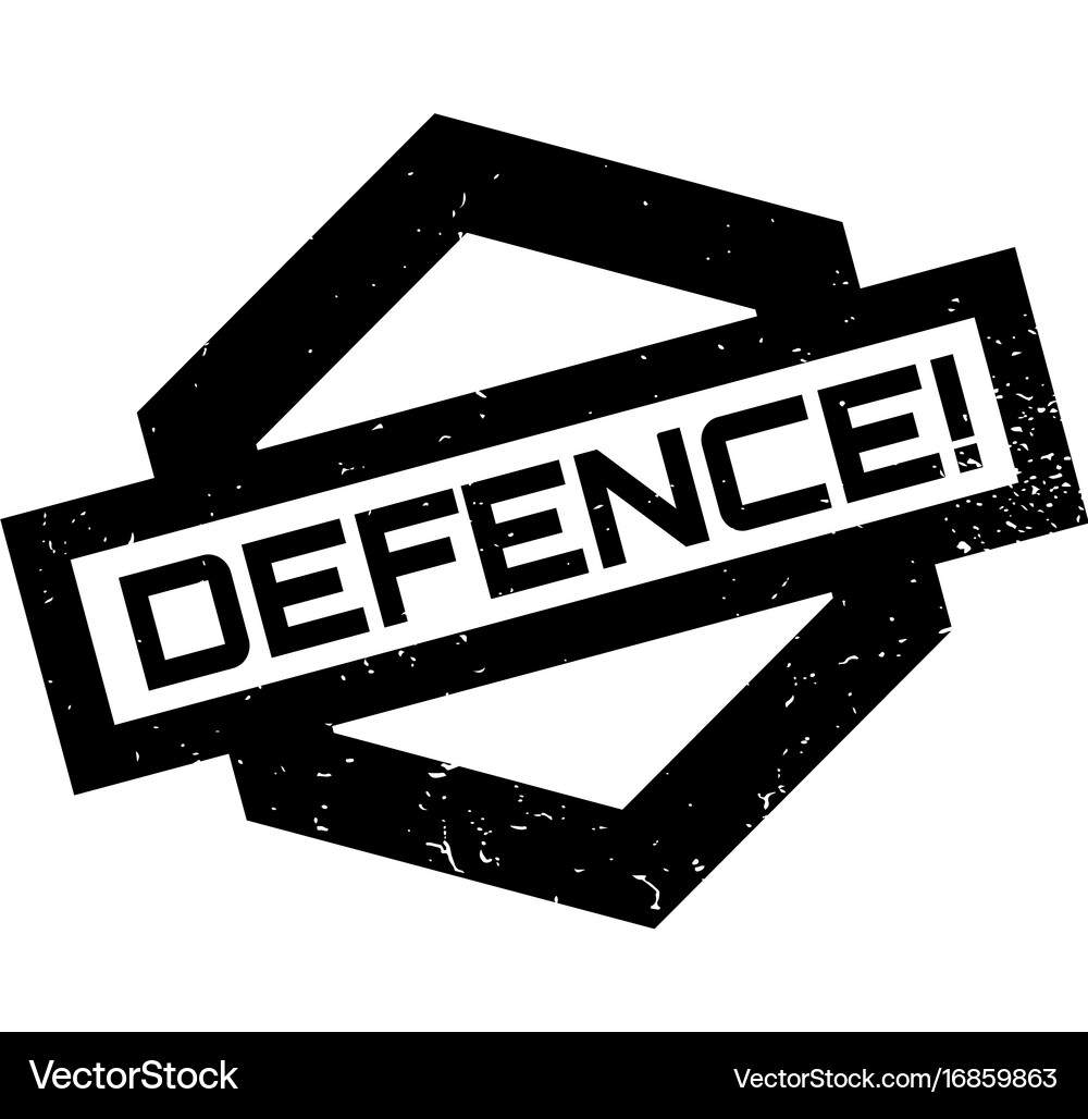 Defence rubber stamp Royalty Free Vector Image