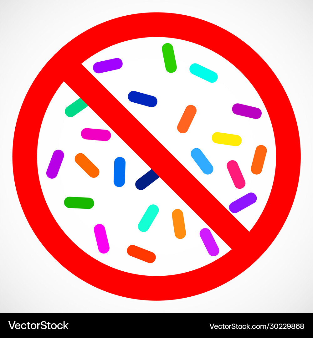 Antibacterial sign no bacteria icon isolated Vector Image