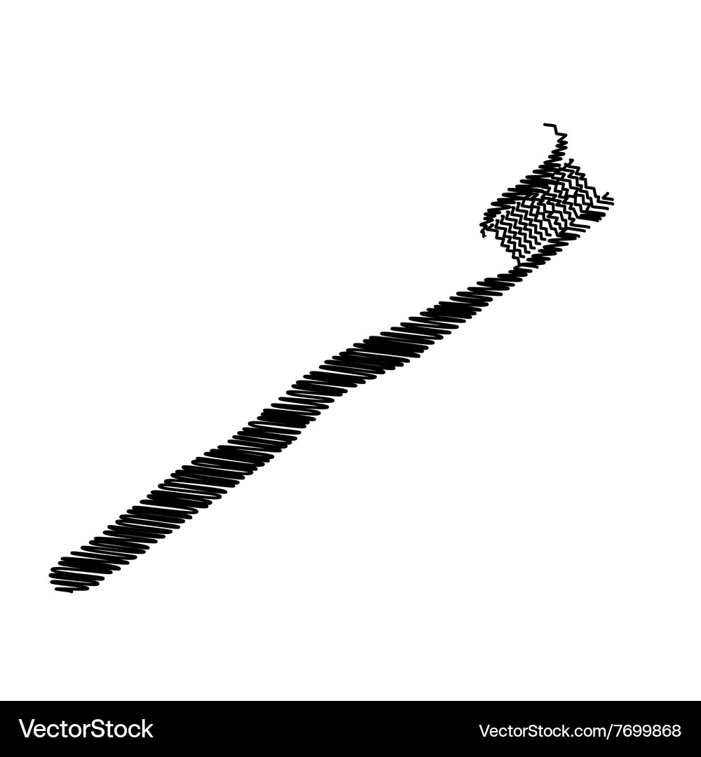 Black icon with scribble effect Royalty Free Vector Image
