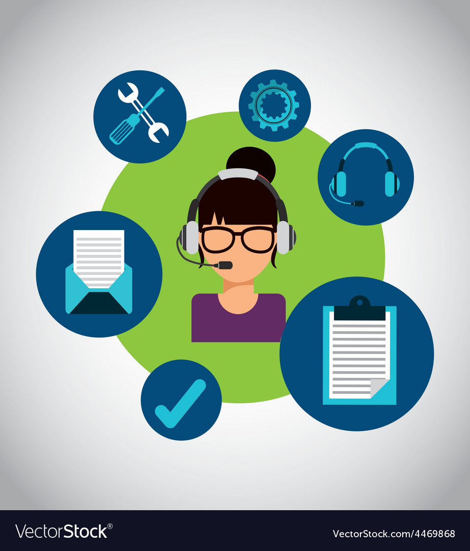 Customer support Royalty Free Vector Image - VectorStock