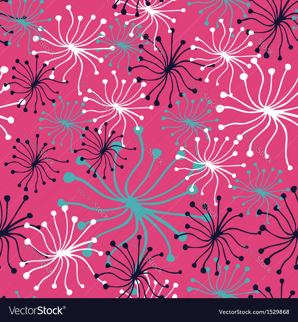 Dandelion pattern Royalty Free Vector Image - VectorStock