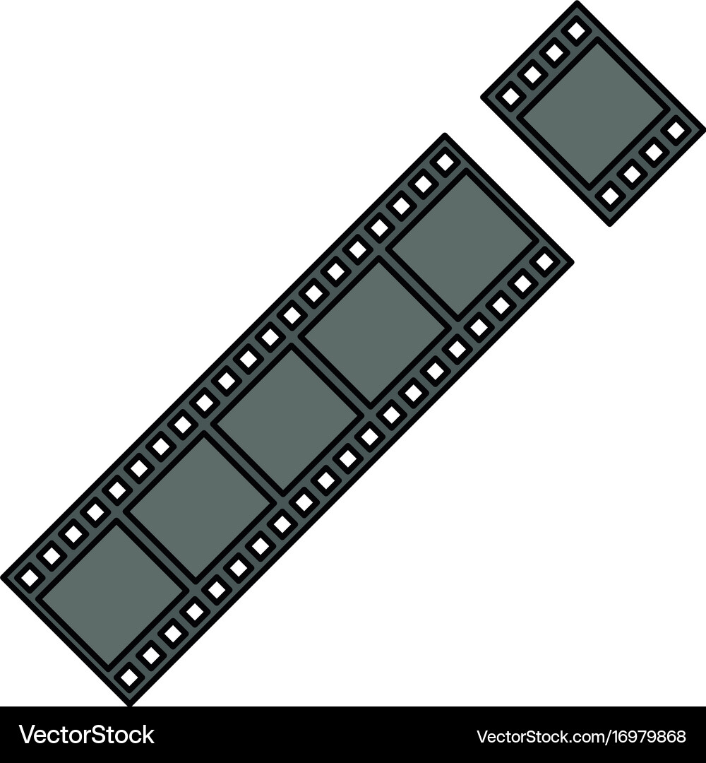 Movie reel symbol Royalty Free Vector Image - VectorStock