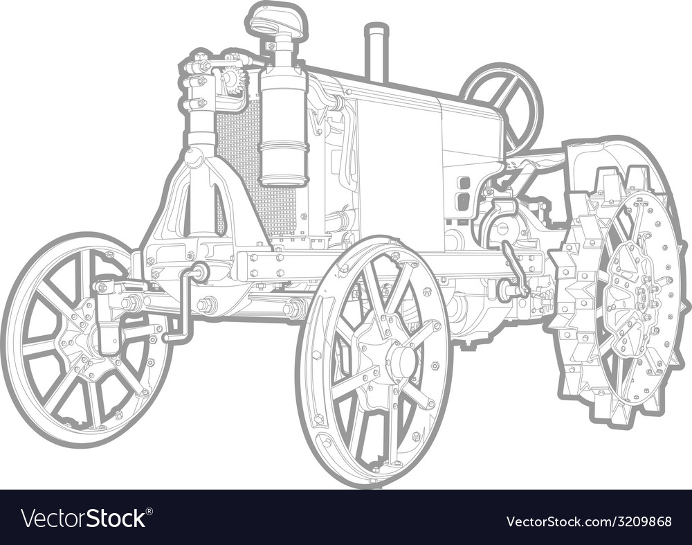 Tractor Royalty Free Vector Image - VectorStock