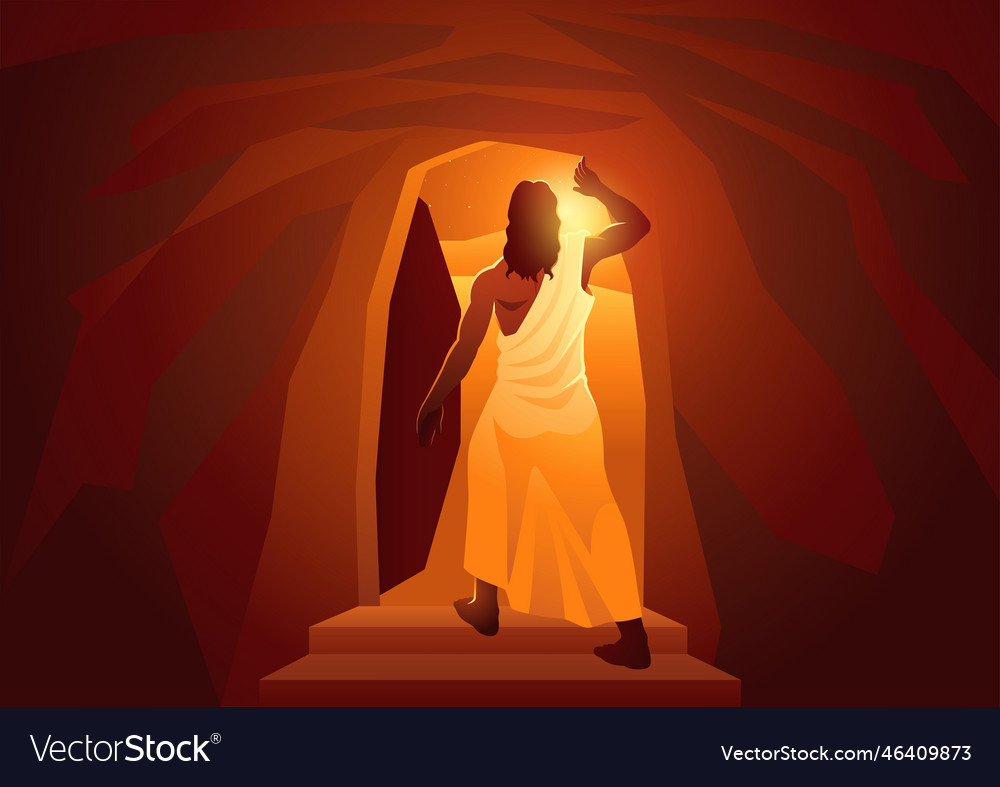 Back view of the resurrection jesus Royalty Free Vector Back view of the resurrection jesus Royalty Free Vector