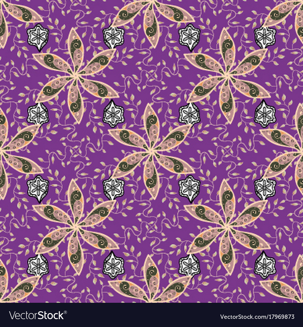 Pattern fancy fabric seamless floral Royalty Free Vector