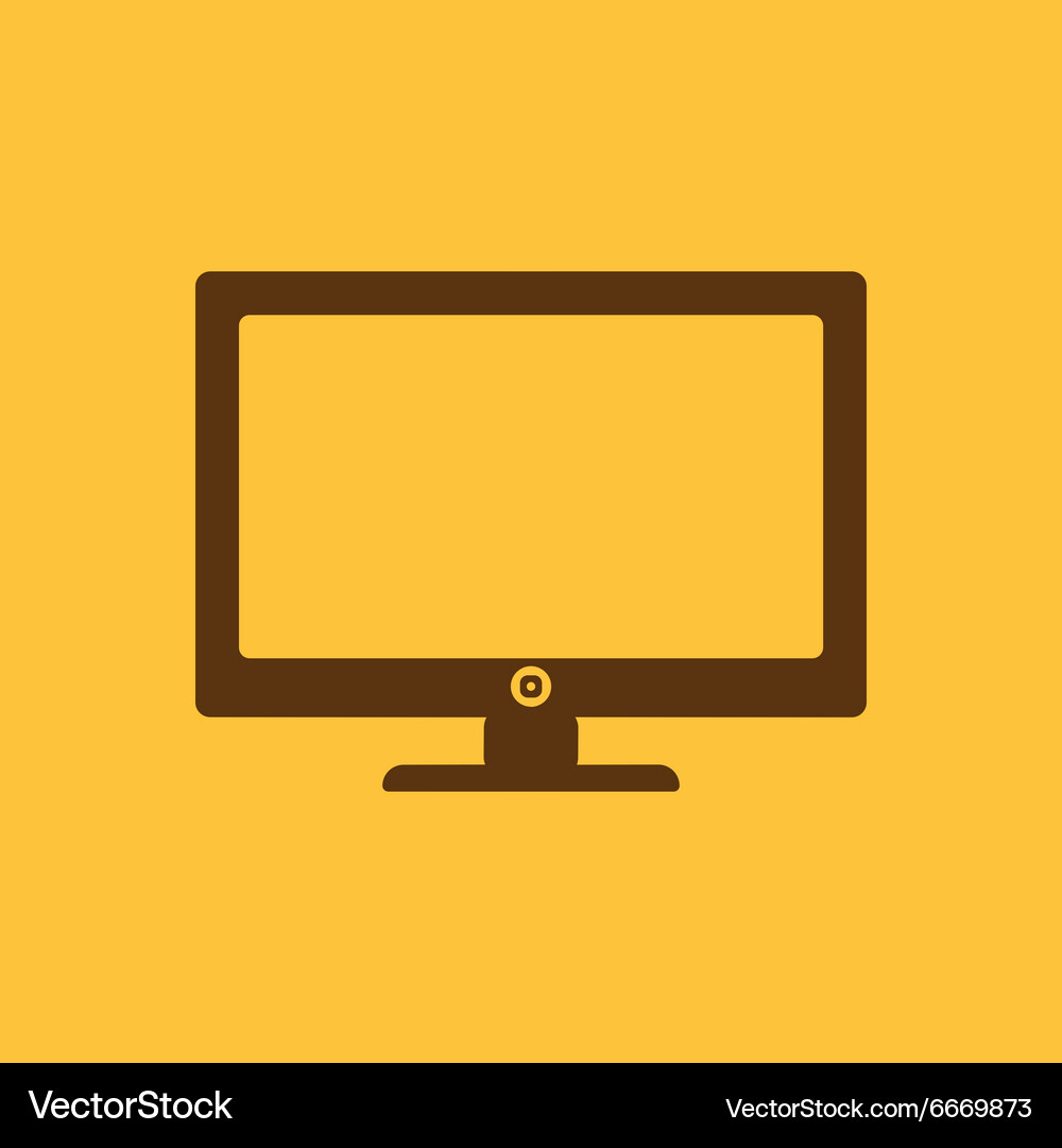 Screen icon monitor symbol Royalty Free Vector Image