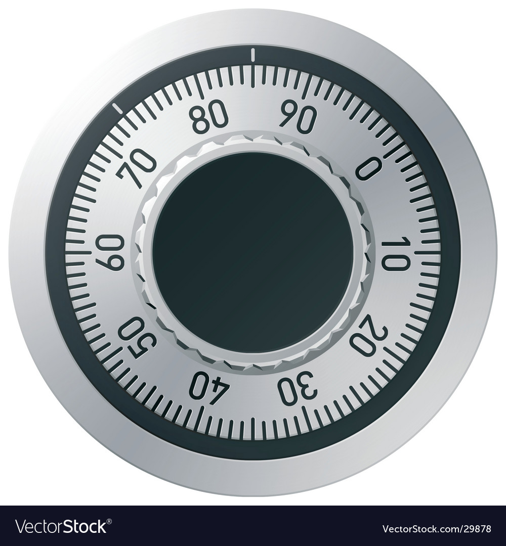 Combination lock Royalty Free Vector Image - VectorStock