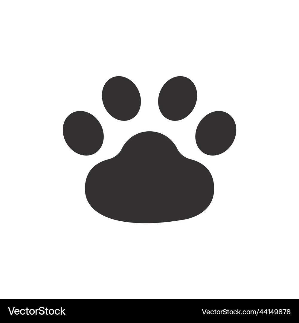 Dog and cat paws with sharp claws cute animal Vector Image