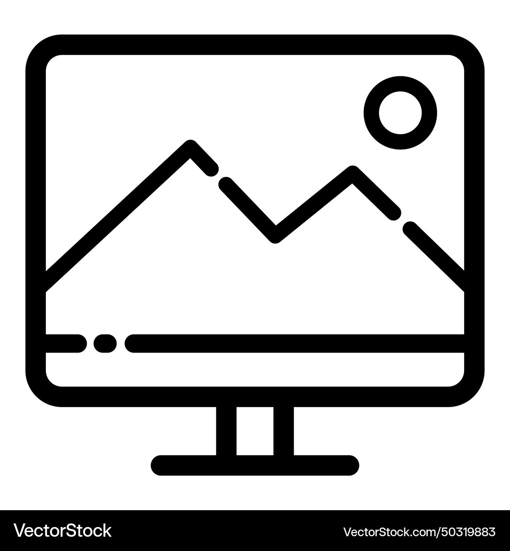 Photo editor flat icon isolated on white Vector Image