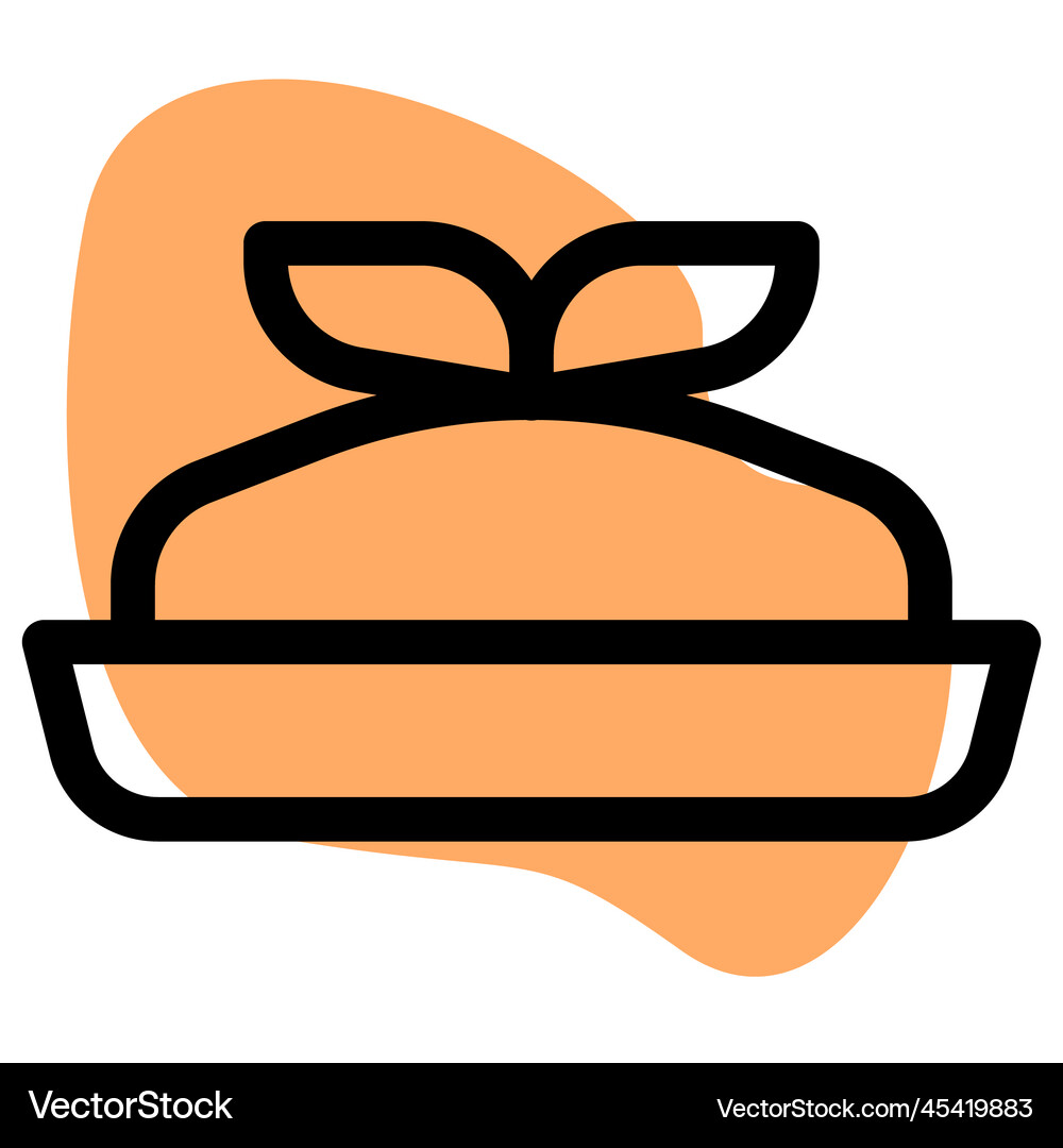 Riso valdostano delicious risotto garnished Vector Image