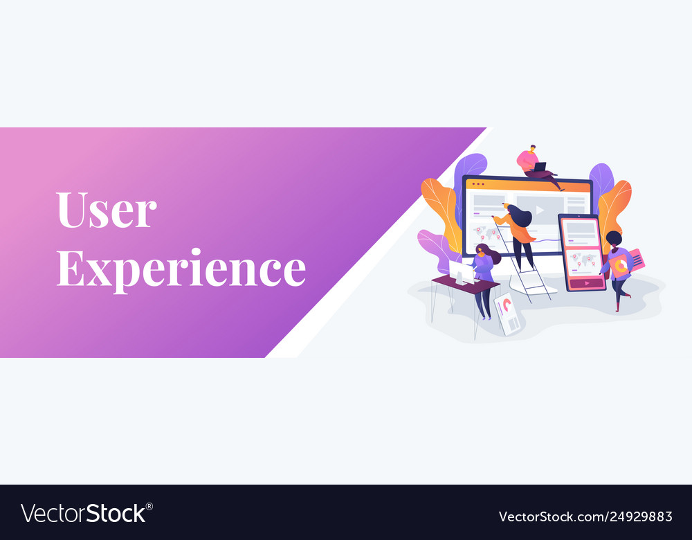 Web design development banner concept Royalty Free Vector