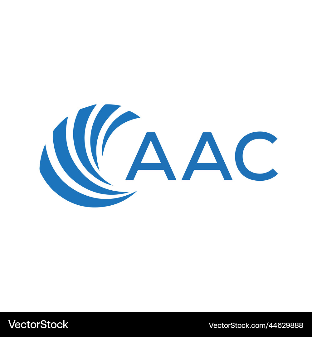 Aac abstract business growth logo design on white Vector Image
