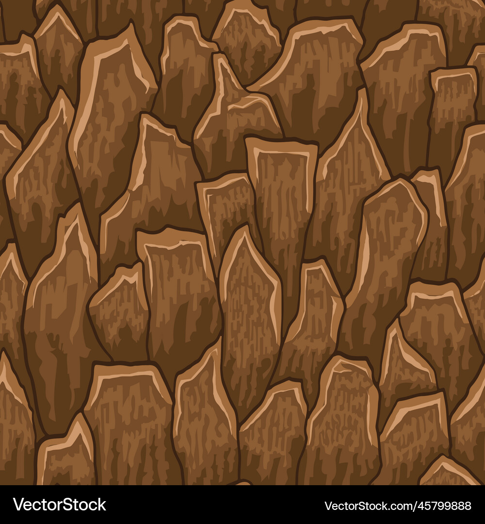 Cartoon game texture rocks dirt and ground Vector Image