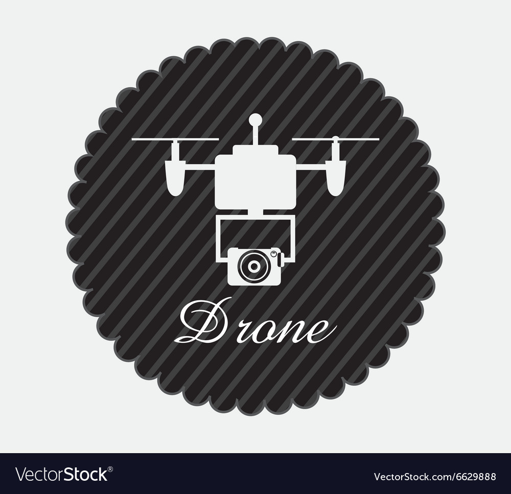 Drone technology design Royalty Free Vector Image