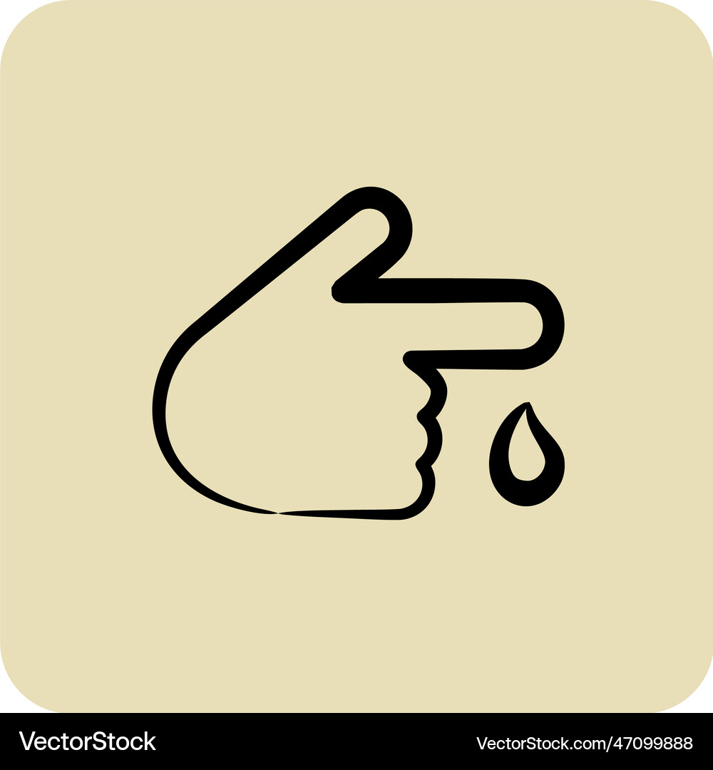 Icon blood test suitable for education symbol Vector Image