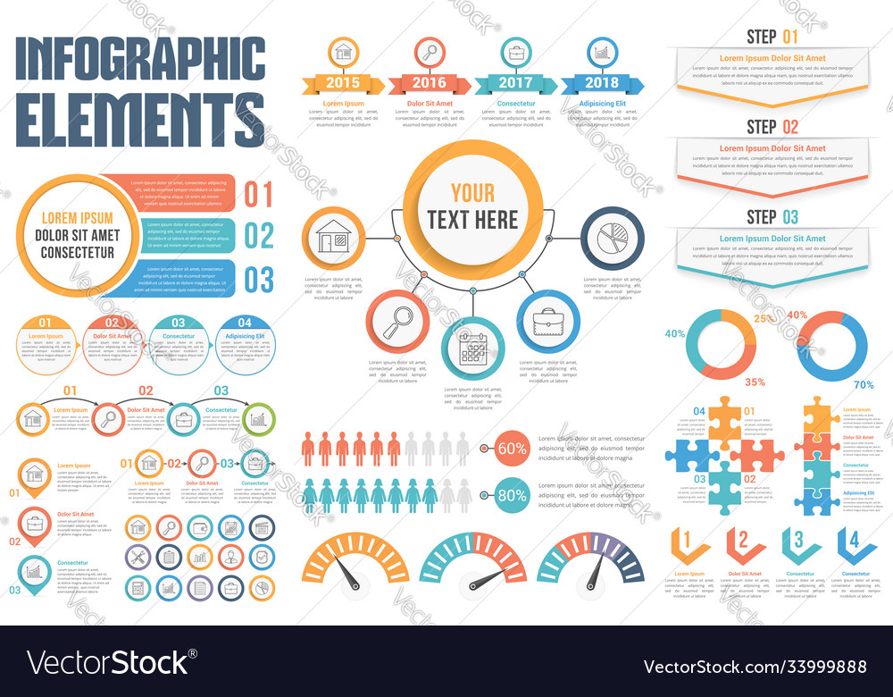 Infographic elements Royalty Free Vector Image