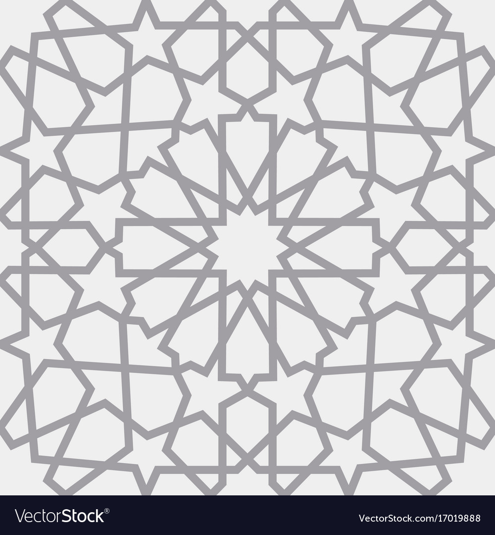 Islamic pattern seamless arabic geometric Vector Image