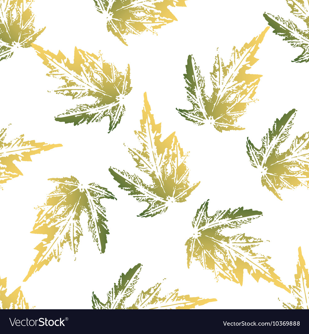 Maple leaves seamless pattern Royalty Free Vector Image