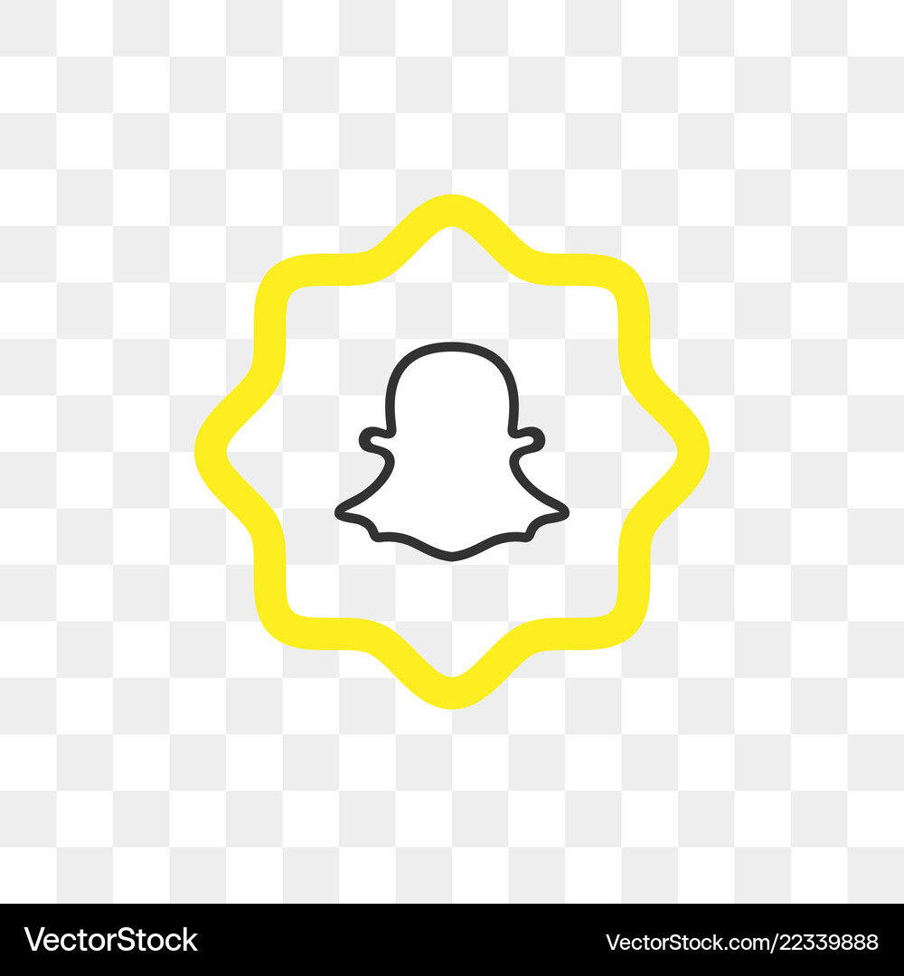 Snapchat social media icon design template Vector Image