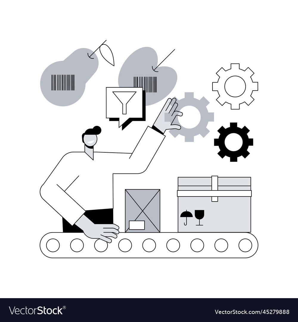 Sortation systems abstract concept Royalty Free Vector Image Sortation systems abstract concept Royalty Free Vector Image