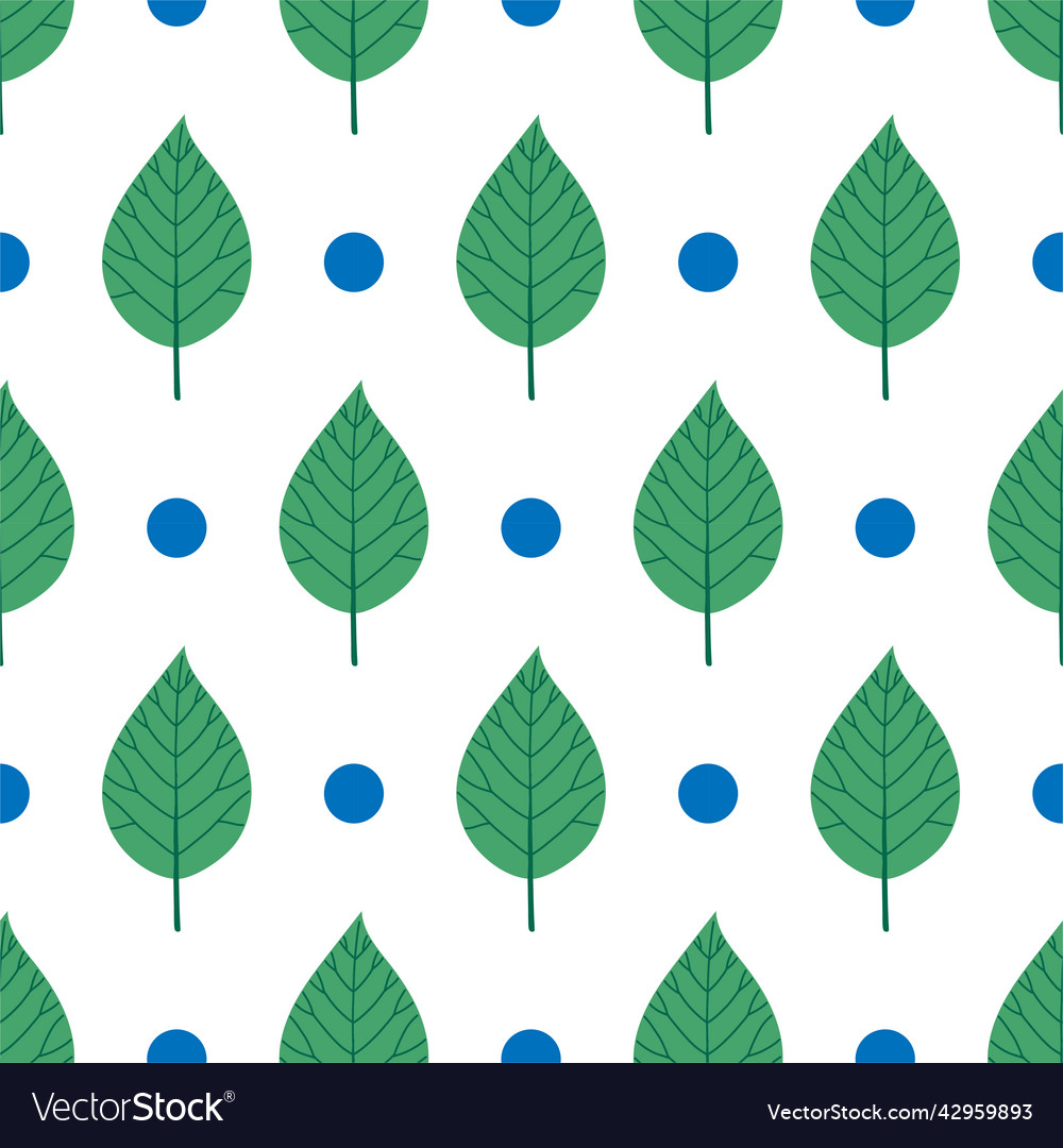 Autumn leaf seamless pattern simple leaves Vector Image Autumn leaf seamless pattern simple leaves Vector Image