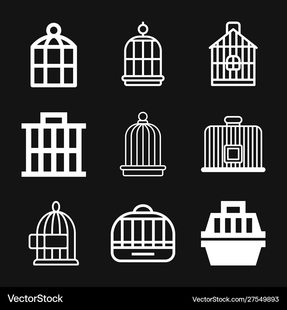 Bird cage icon for your design logo Royalty Free Vector