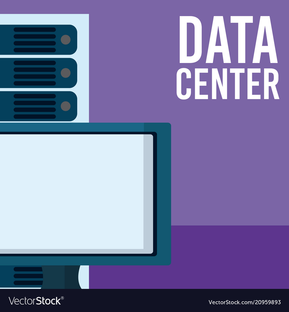 Data center technology Royalty Free Vector Image