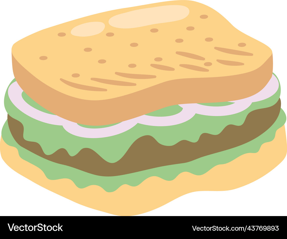 Delicious classic sandwich food Royalty Free Vector Image