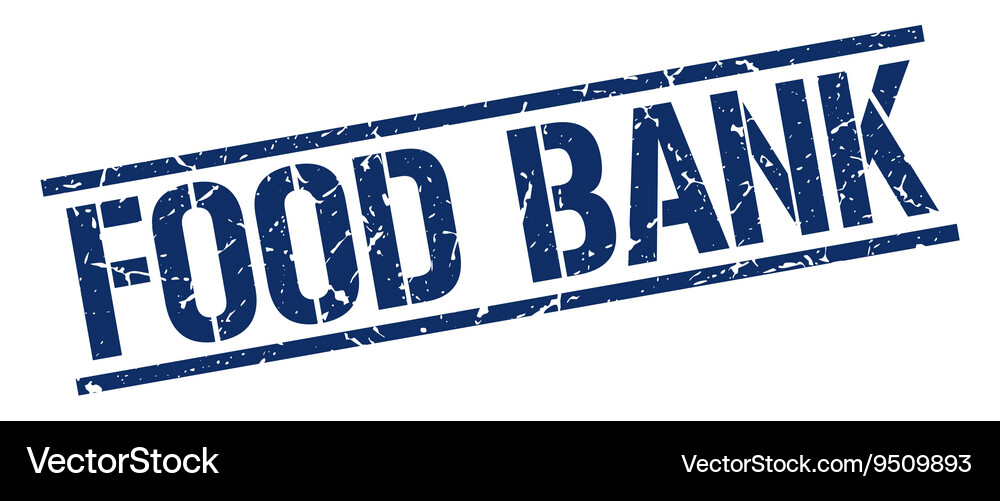 Food bank stamp Royalty Free Vector Image - VectorStock