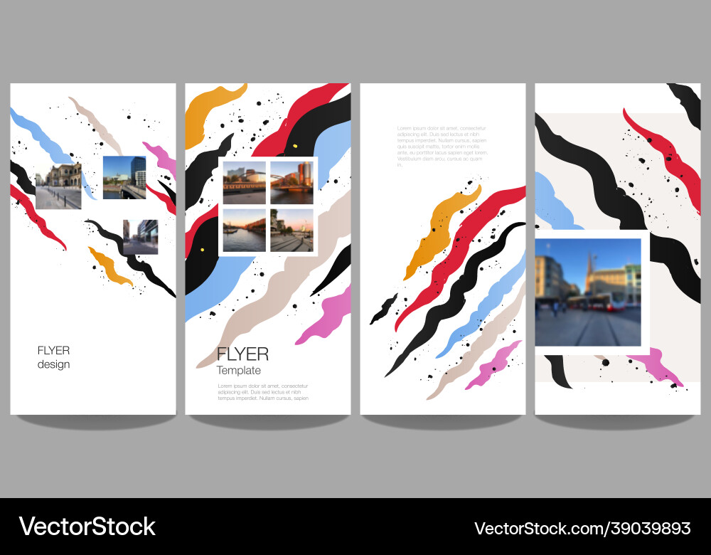 Layout of flyer banner design templates Royalty Free Vector