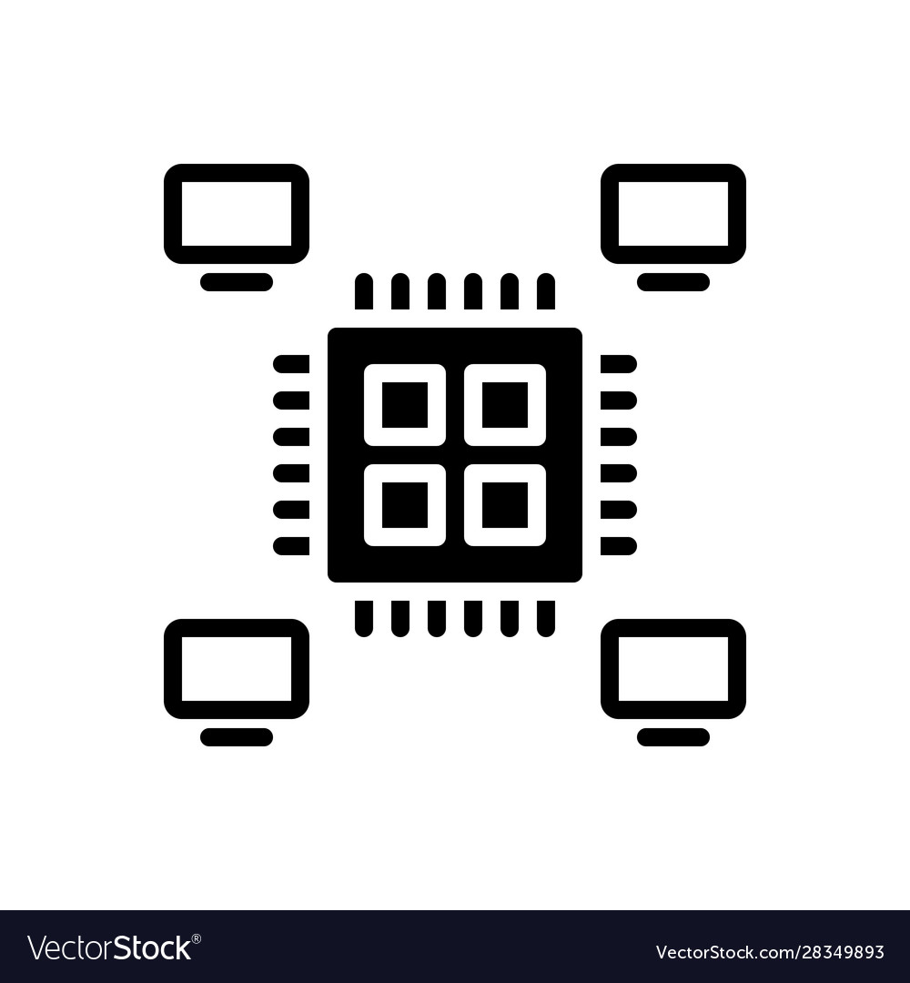 Multiprocessing Royalty Free Vector Image - VectorStock