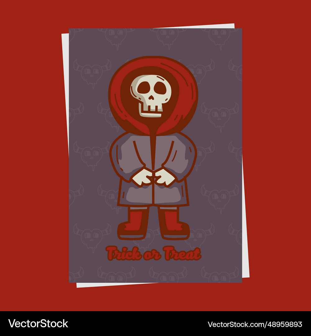 Poster and card with character design Royalty Free Vector