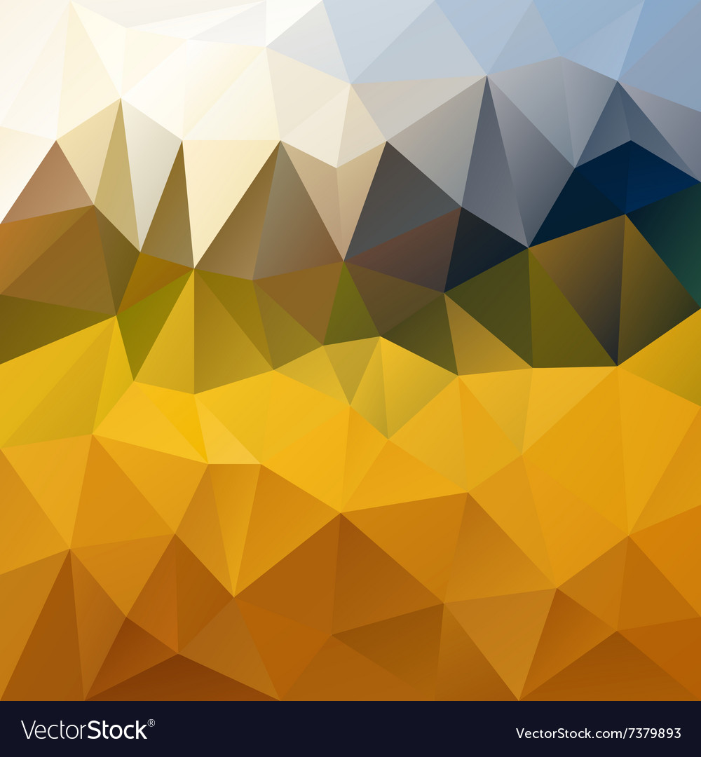 Yellow orange polygon triangular pattern Vector Image Yellow orange polygon triangular pattern Vector Image