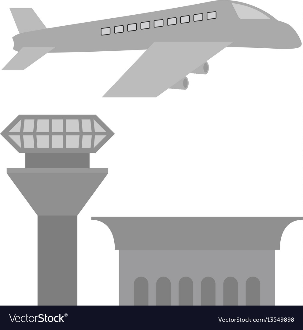 Airport Royalty Free Vector Image - VectorStock Airport Royalty Free Vector Image - VectorStock