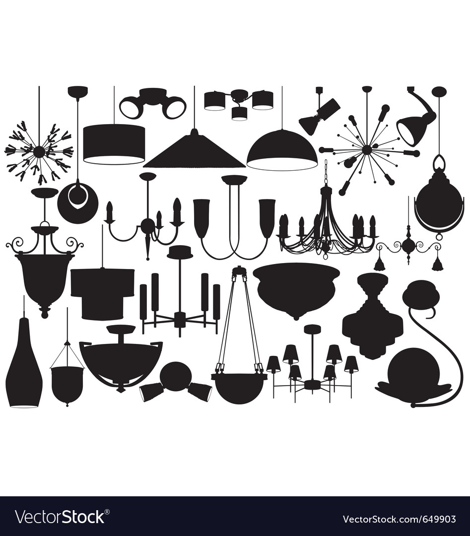Ceiling lights Royalty Free Vector Image - VectorStock